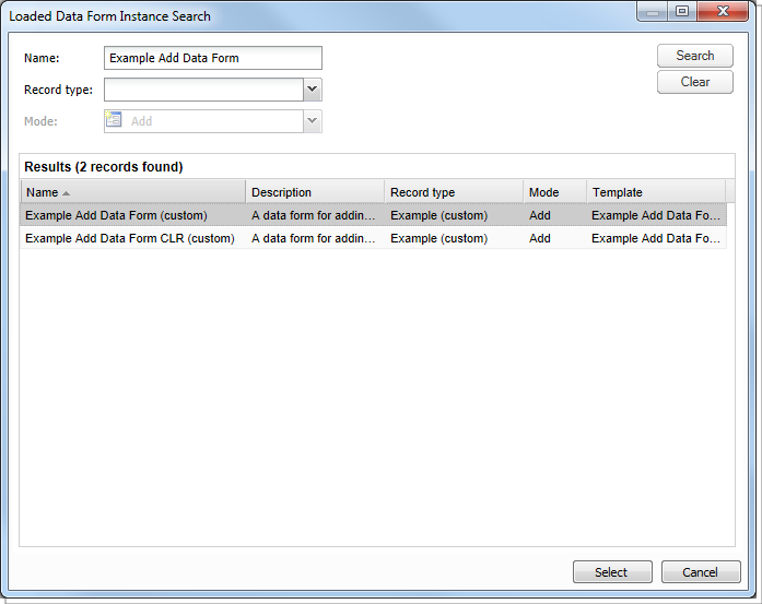 Create an Add Data Form (Wrapped SP)