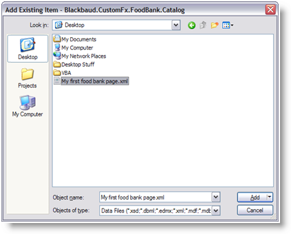 Build a Task Spec to Call the Search List and Open the Food Bank Page