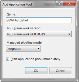 Create a New Application Pool Instructions
