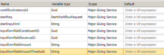 Exercise 6 Bringing the Input Parameters into the Workflow
