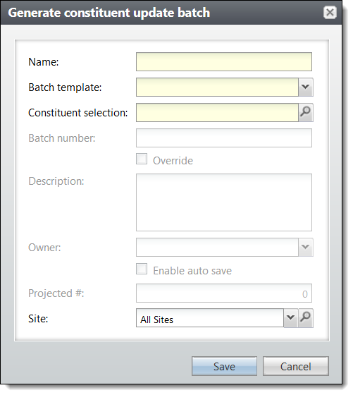Add a Generate Constituent Update Batch Process