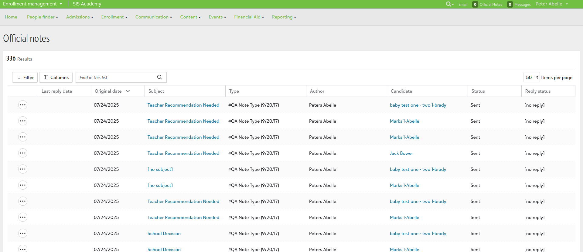 Get a Sneak Peek of the Official Notes List!