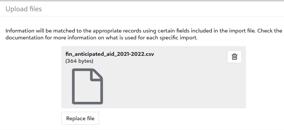 Update anticipated or awarded aid in bulk
