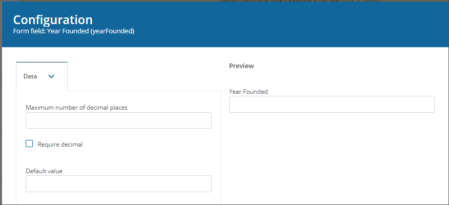 Specify Data Format