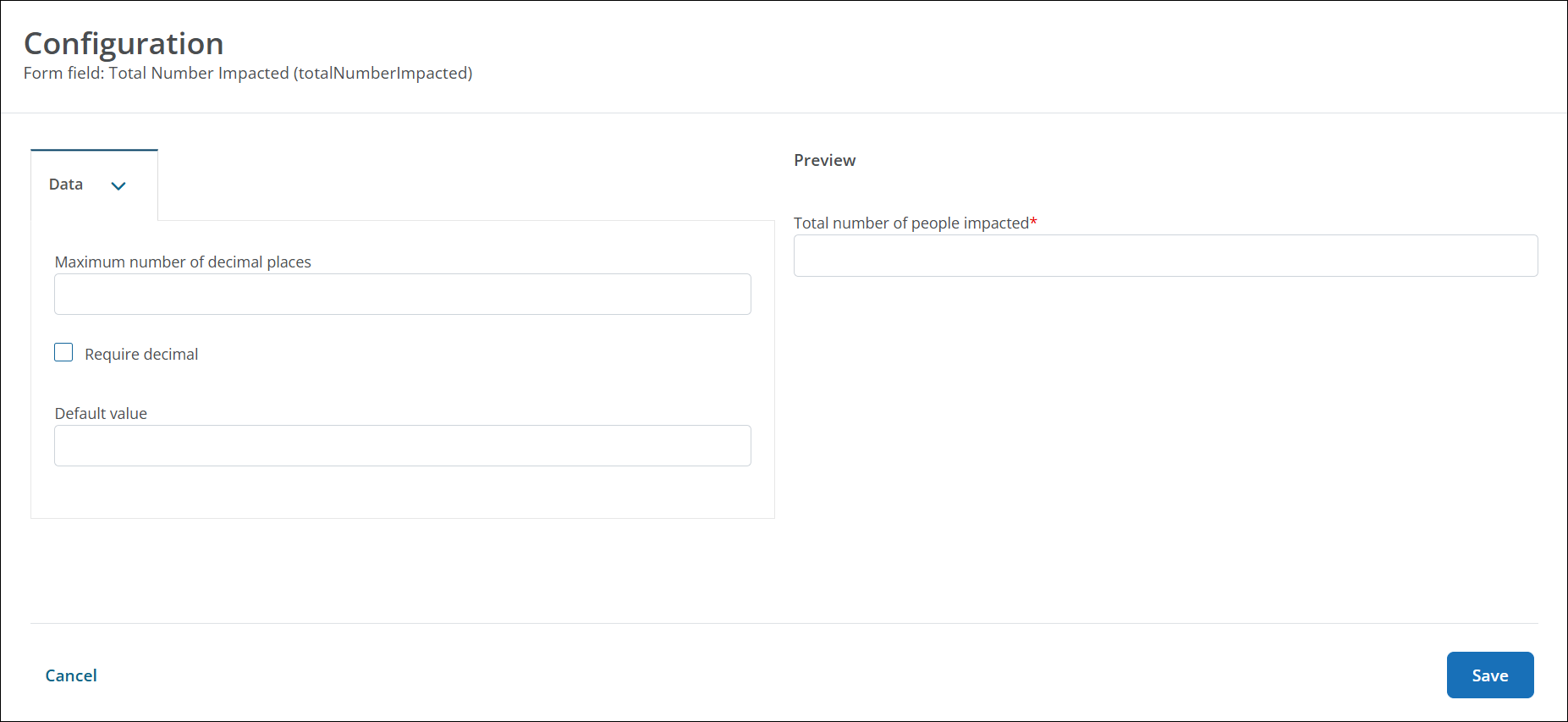 Set Default Value of Fields
