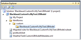 Creating a Custom UI Model