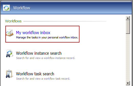 Viewing a Task within a Workflow Inbox