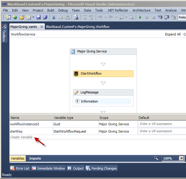 Exercise 6 Bringing the Input Parameters into the Workflow