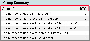 Construct a CSV file using the EXT_GROUP_ID field