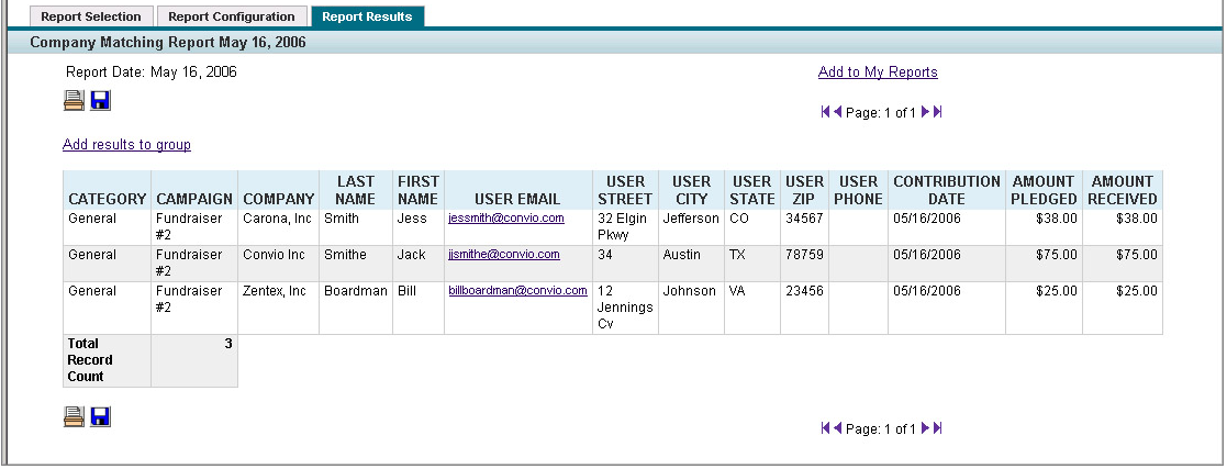 Company Matching Sample